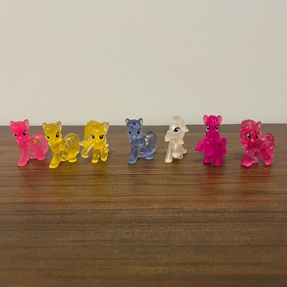 Toys | My Little Pony Mlp Figure Lot Of 7 Translucent | Poshmark